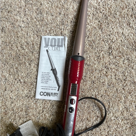 Conair | Hair | Conair Curling Wand In Red And Gold | Poshmark